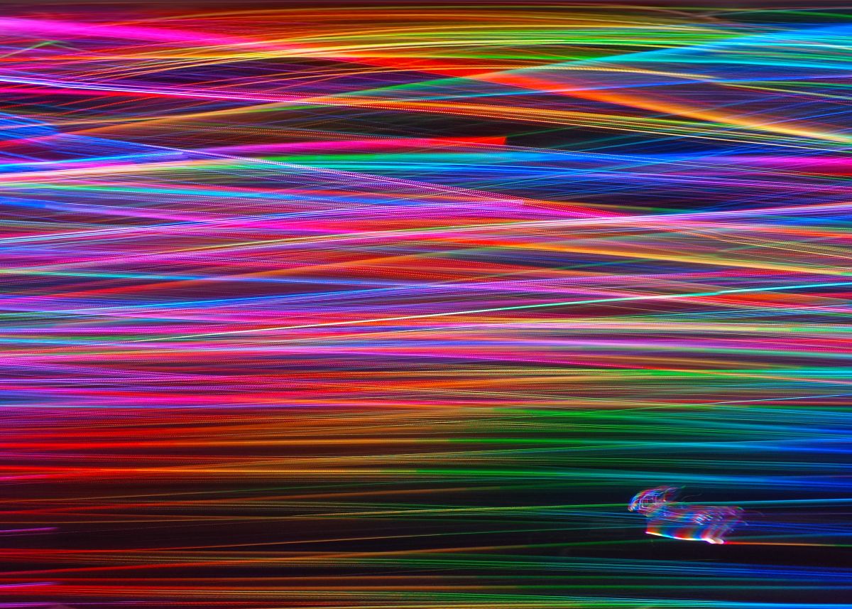 'Harmonic Light Spin Cycle ' Poster, picture, metal print, paint by ...