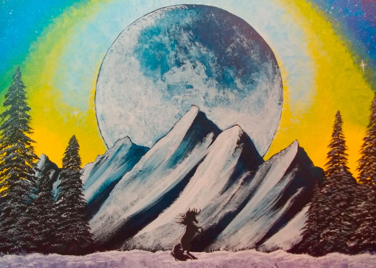 'Dark Horse' Poster, picture, metal print, paint by Ravenlock Studio ...