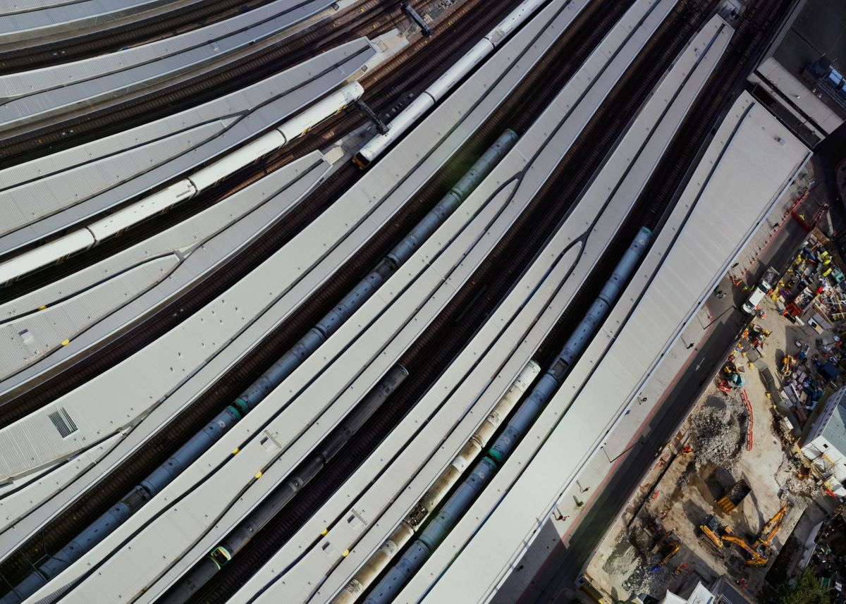 'railroad patterns' Poster by I N | Displate