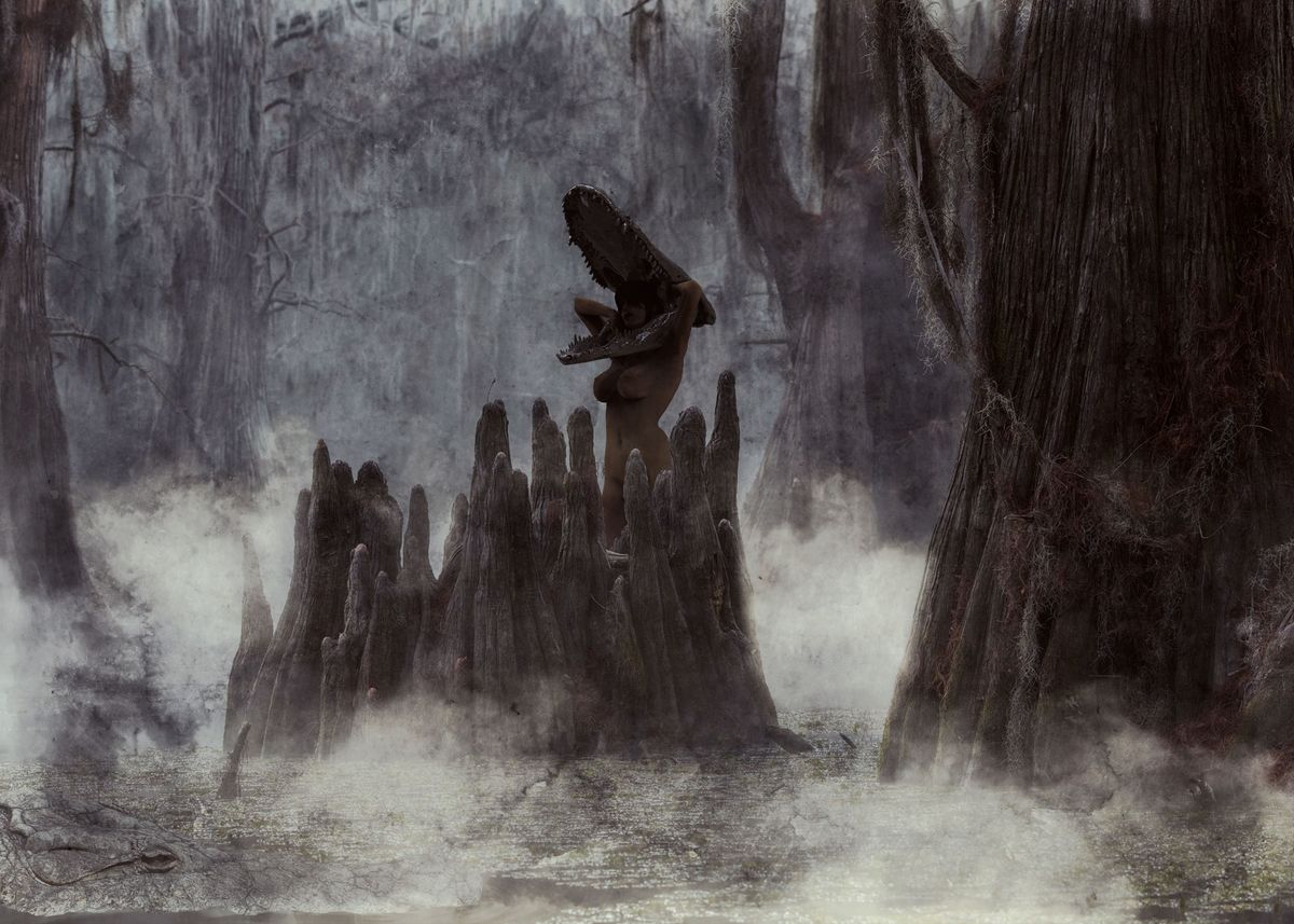 'Queen Bunyip of Many Swamp' Poster, picture, metal print, paint by ...