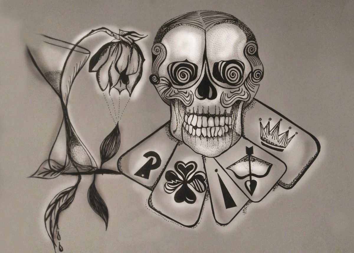 'v i d a' Poster, picture, metal print, paint by daniela valbuena ...