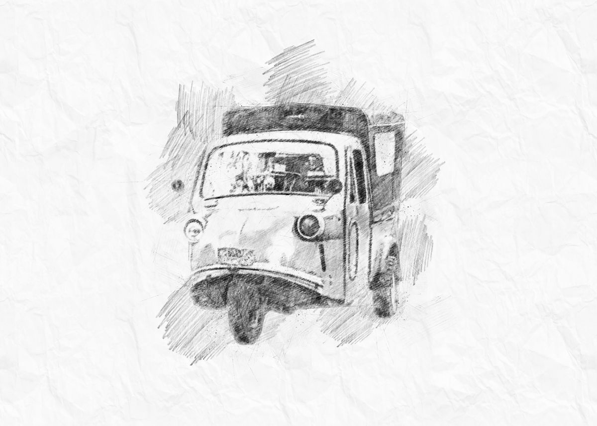 'bemo car' Poster by Lembayung Senja Studio | Displate