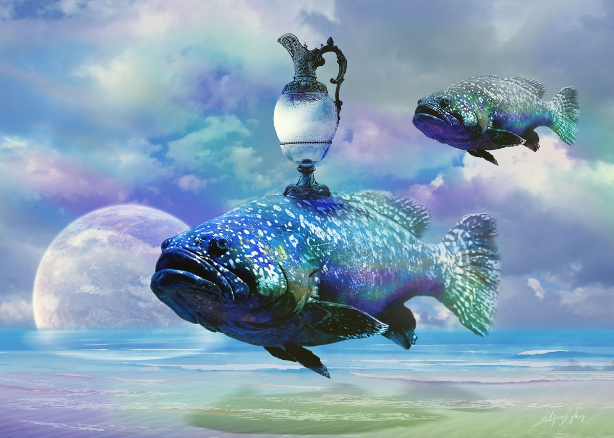 'Elixir of eternal life' Poster, picture, metal print, paint by Alexa ...