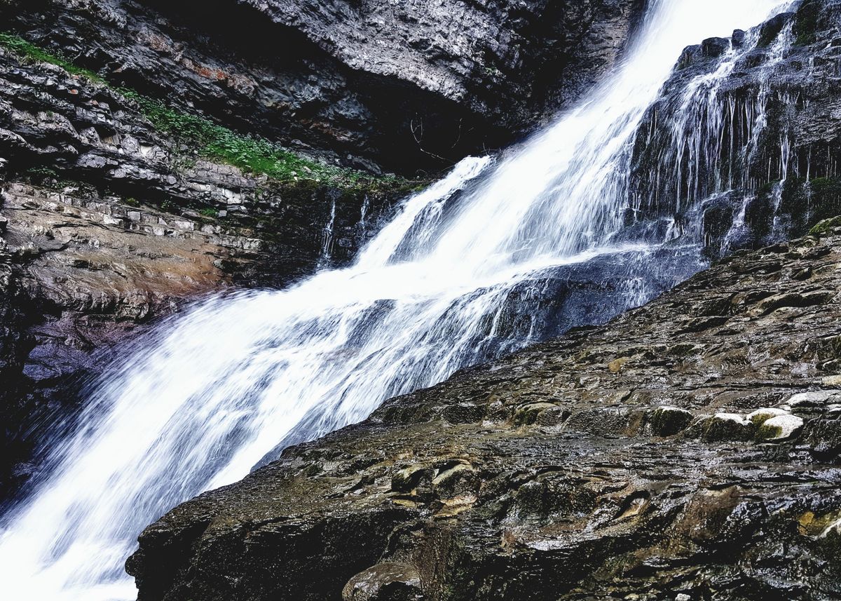 'cascade' Poster, picture, metal print, paint by 5c82e8a2d7b29 | Displate