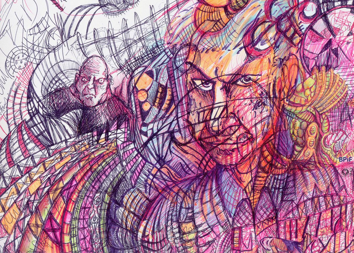 'Megadoodle 1' Poster by Matt Corrigan | Displate