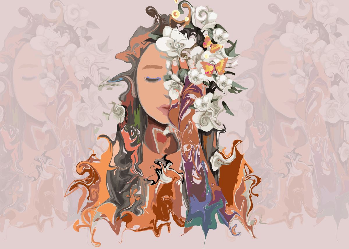 'Mixed Feelings' Poster, picture, metal print, paint by ahmed muhanna ...