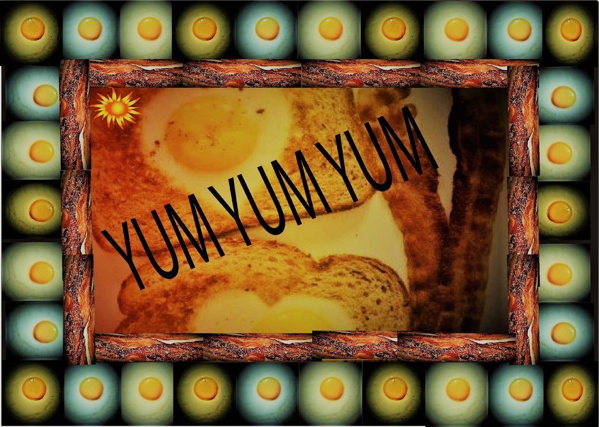 'Yum Yum' Poster, picture, metal print, paint by Lisa Smith | Displate