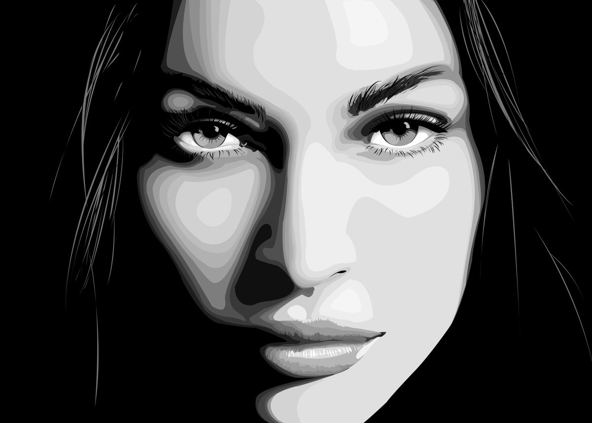 'Megan Fox' Poster by Jeffrey San Juan | Displate