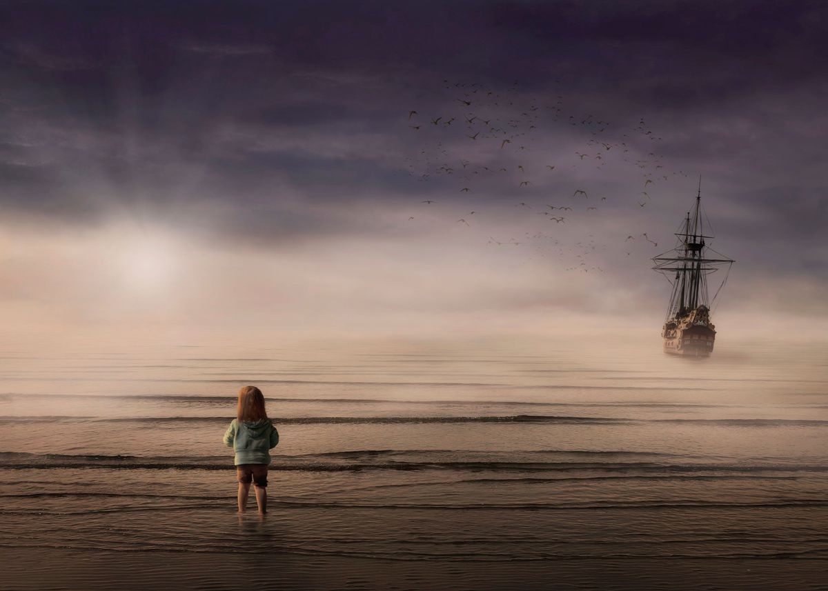 'Visitation' Poster, picture, metal print, paint by Simone Wunderlich ...