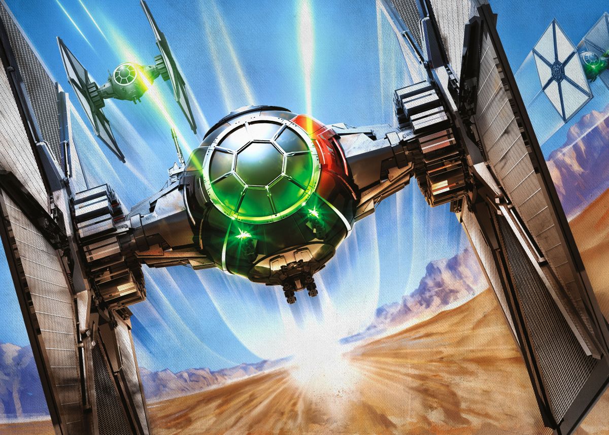 'First Order Tie Fighter' Poster, picture, metal print, paint by Star ...