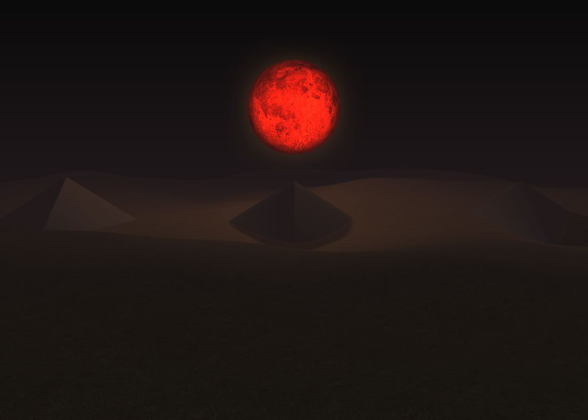 'Blood Moon' Poster, picture, metal print, paint by Armstrong | Displate