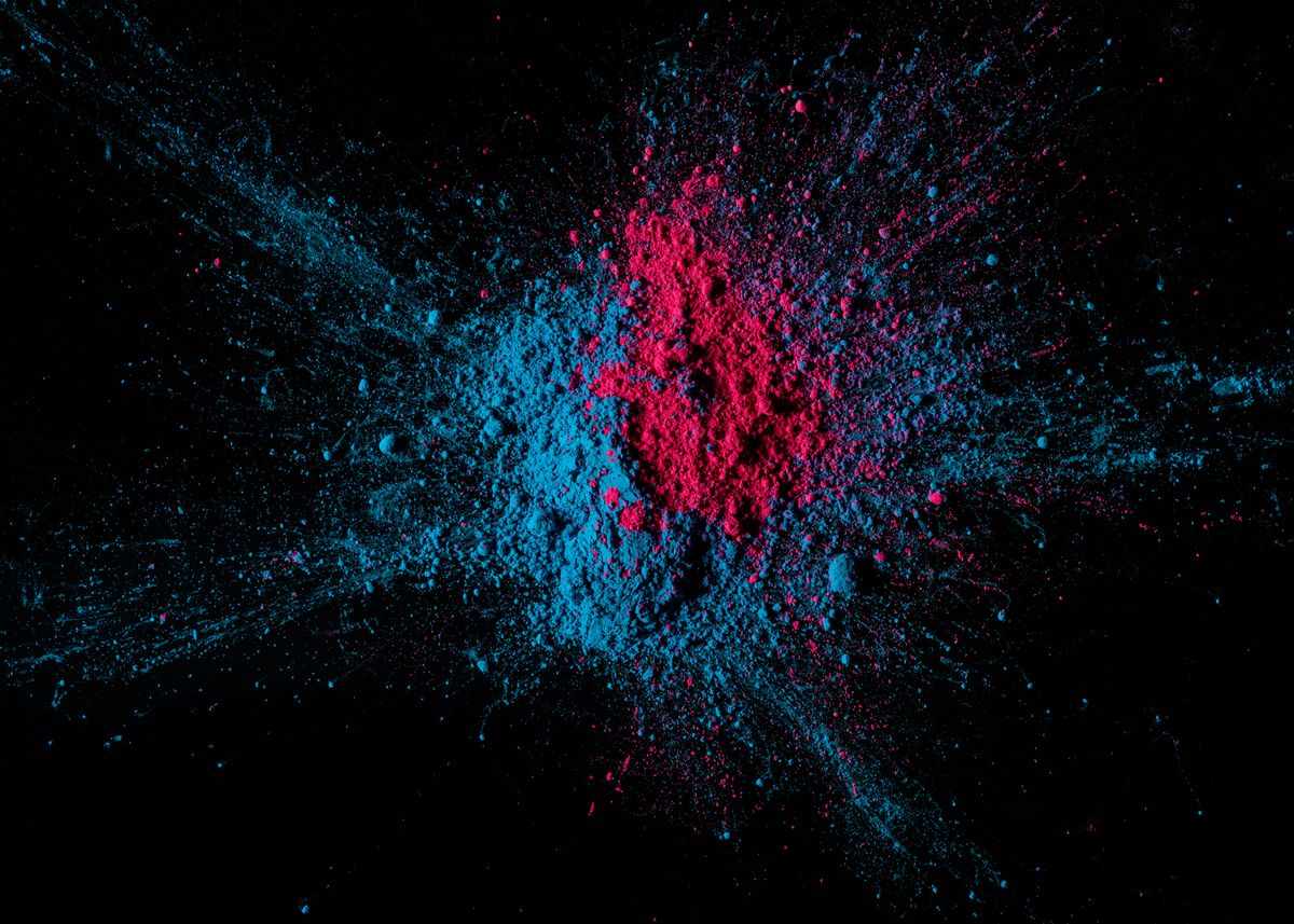 'Color Stains' Poster, picture, metal print, paint by Marco Moroni ...