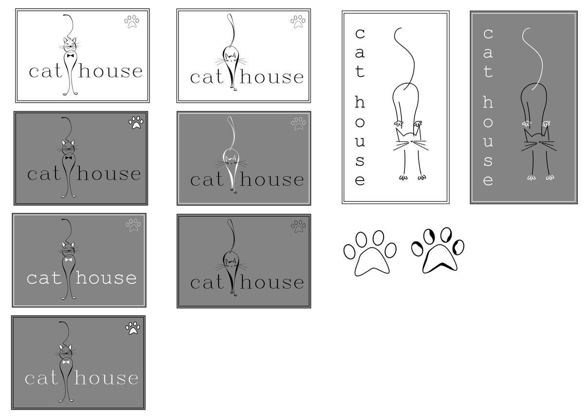 'Visit card Cat House' Poster, picture, metal print, paint by Kubakh ...