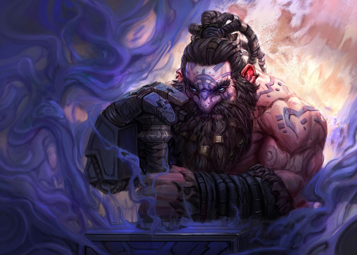 'Drawf Warrior' Poster, picture, metal print, paint by Kaion Luong ...