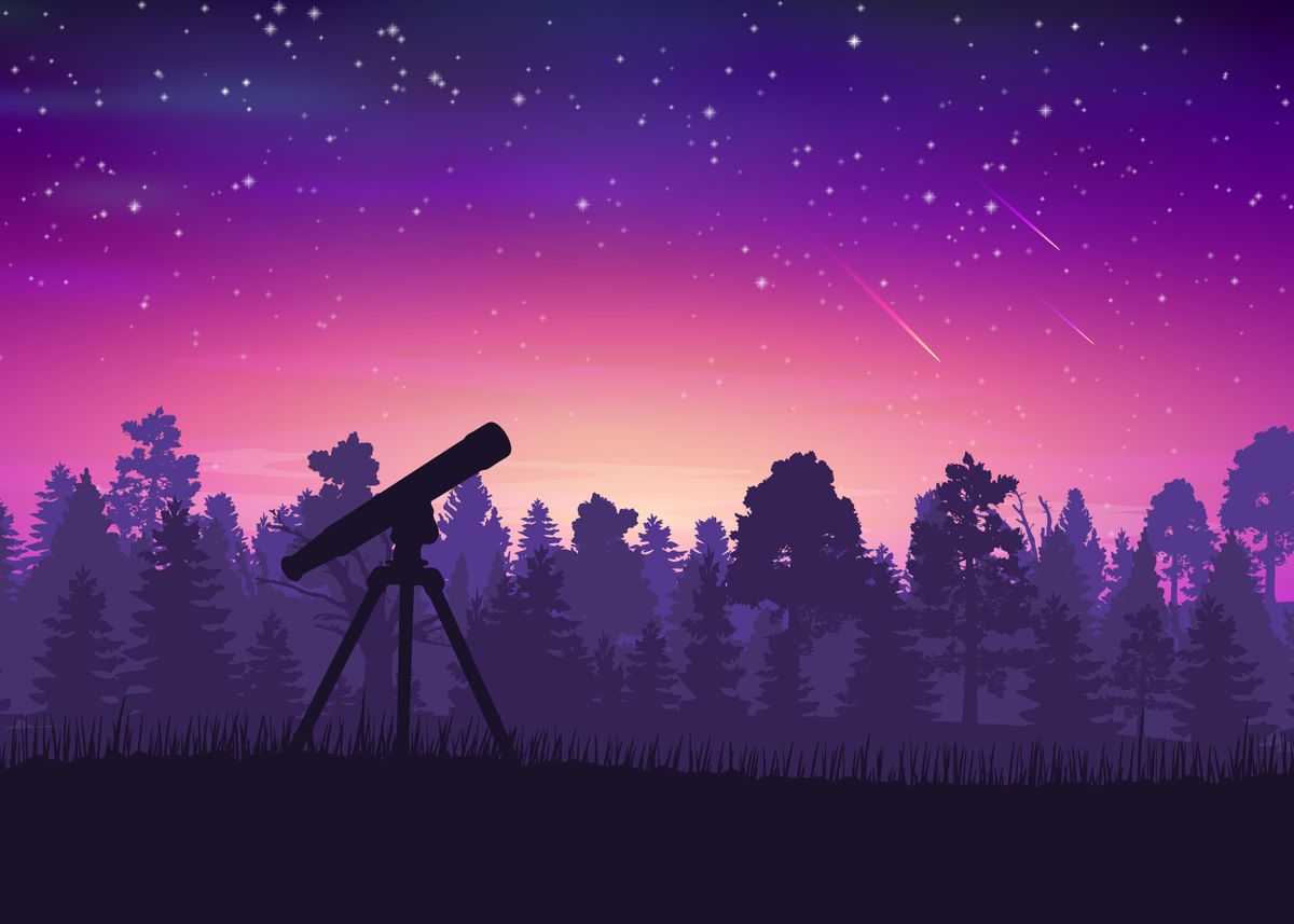 'Night sky' Poster by Yuri Hoyda | Displate