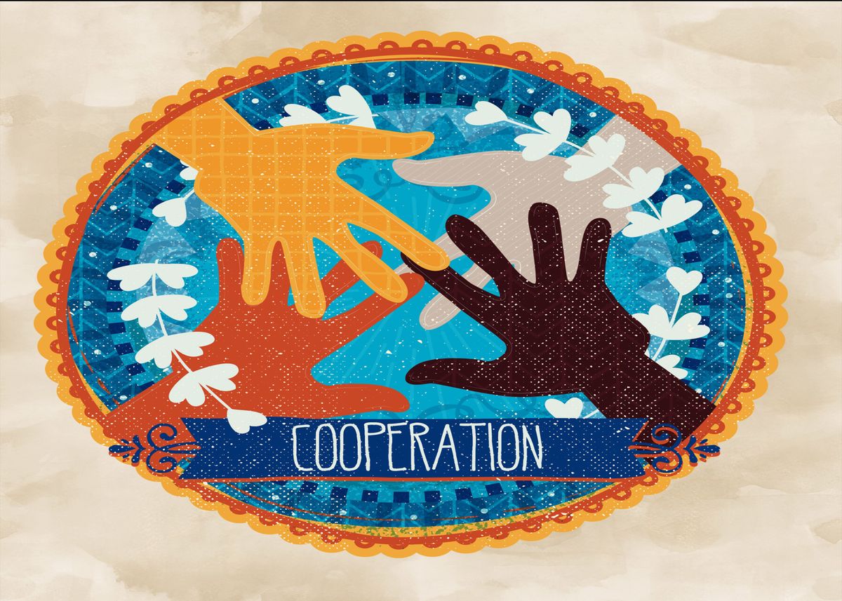 'Cooperation' Poster by Family Cutey | Displate