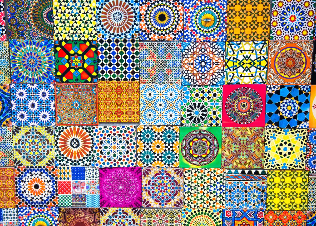 'Patterns of Morocco' Poster, picture, metal print, paint by Kzara ...