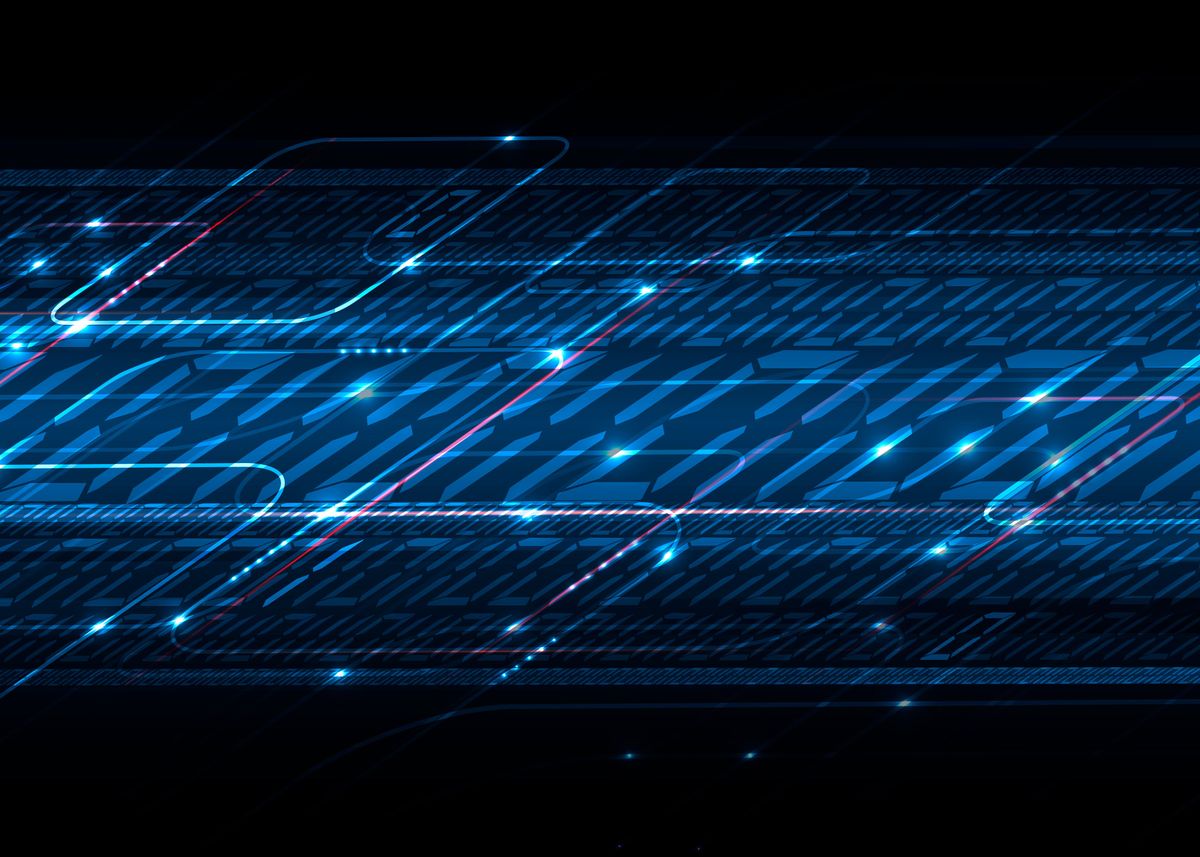 'Abstract tech background ' Poster, picture, metal print, paint by Vs ...