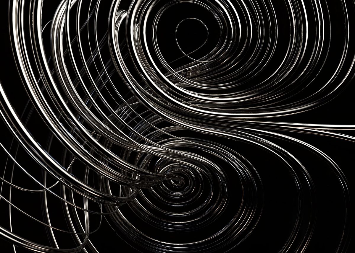 'Strange attractor' Poster, picture, metal print, paint by Aivaras ...