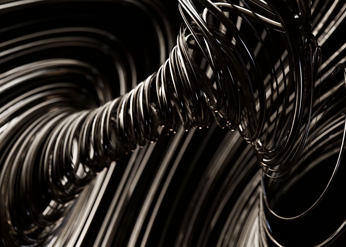 'Strange attractor' Poster, picture, metal print, paint by Aivaras ...