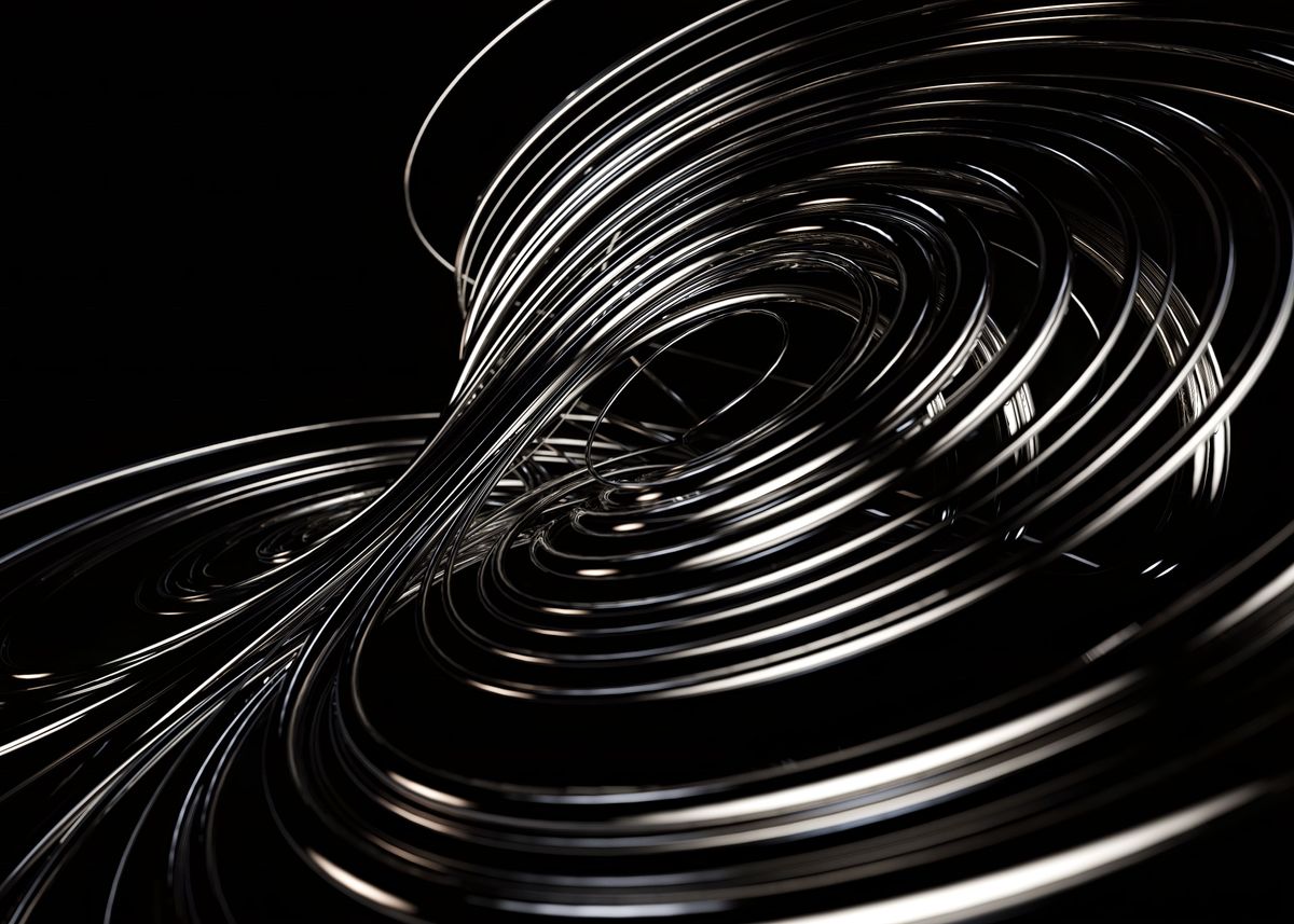 'Strange attractor' Poster, picture, metal print, paint by Aivaras ...