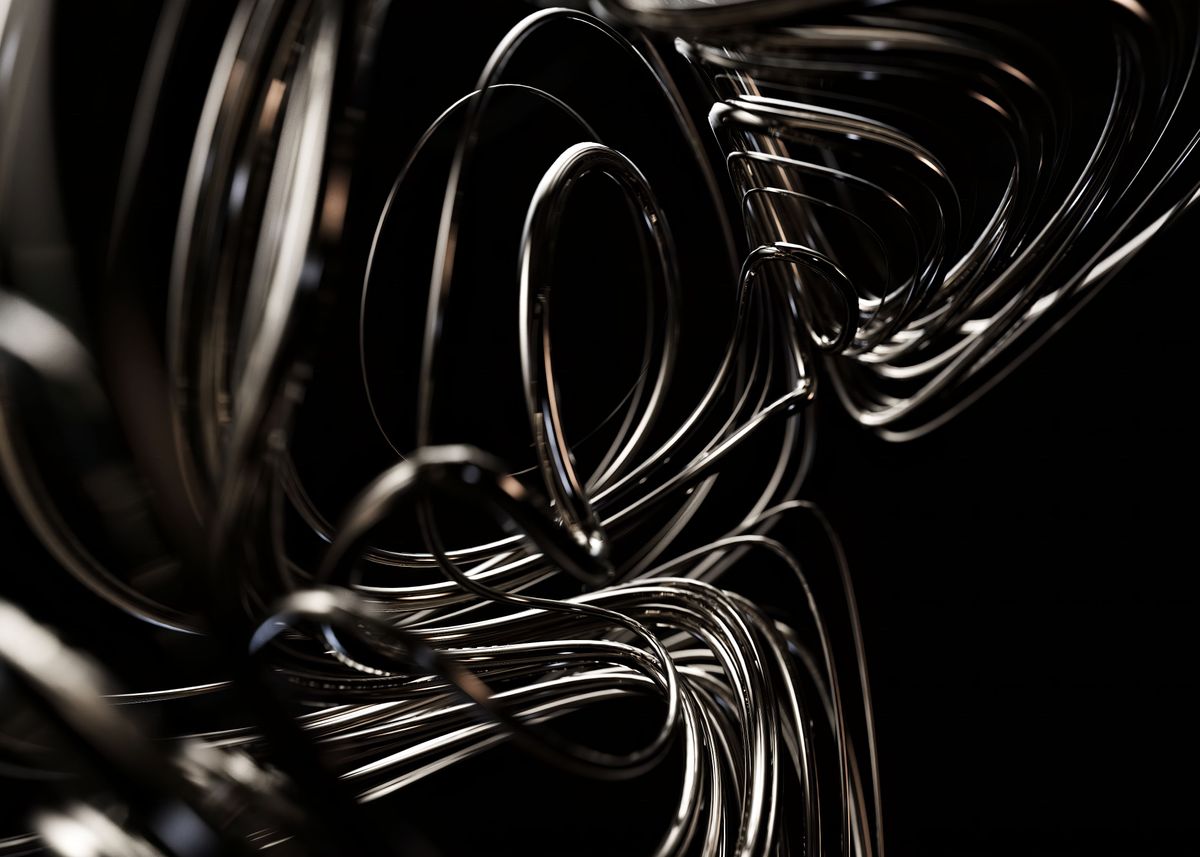 'Strange attractor' Poster, picture, metal print, paint by Aivaras ...