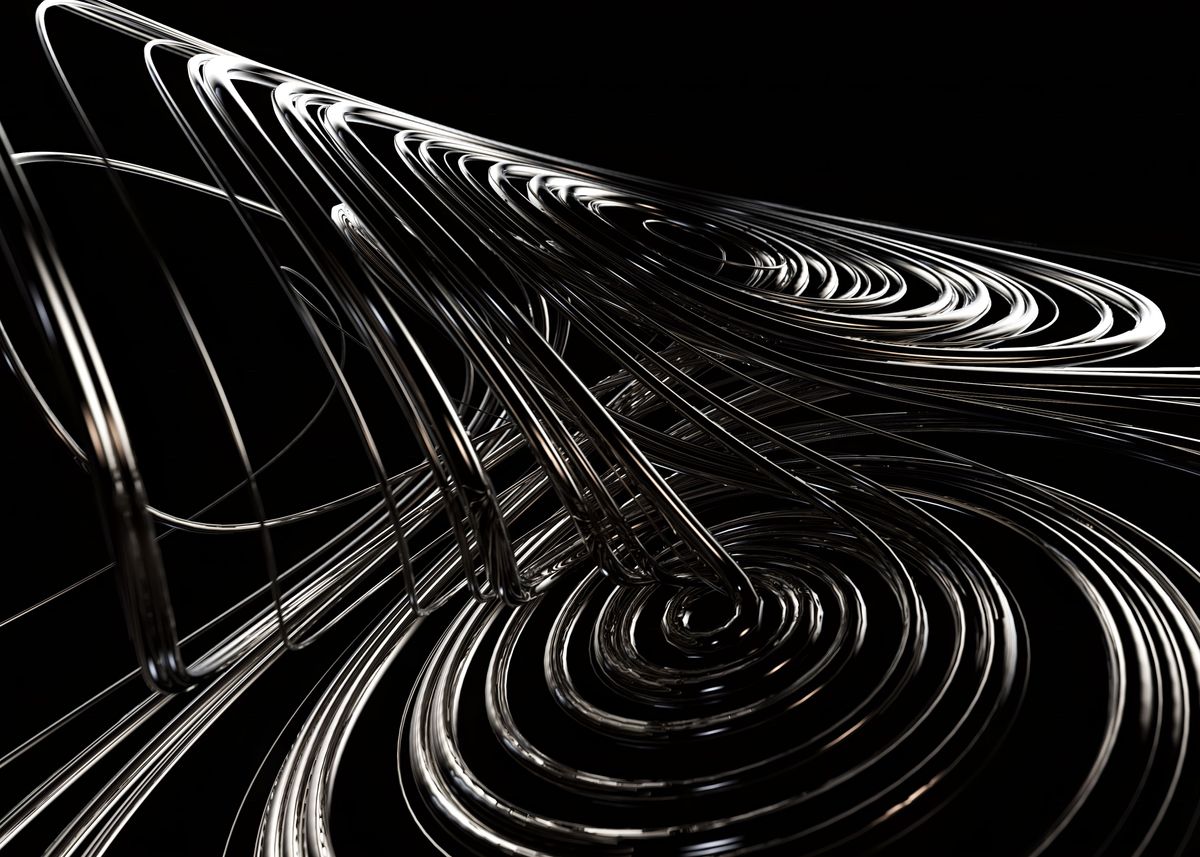 'Strange attractor' Poster, picture, metal print, paint by Aivaras ...