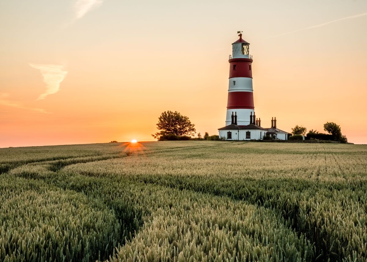 'Happisburgh Lighthouse' Poster, picture, metal print, paint by Neal ...