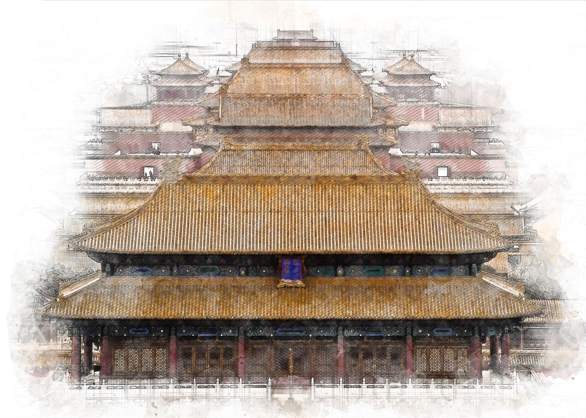 'The Forbidden City' Poster by Cornel Vlad | Displate