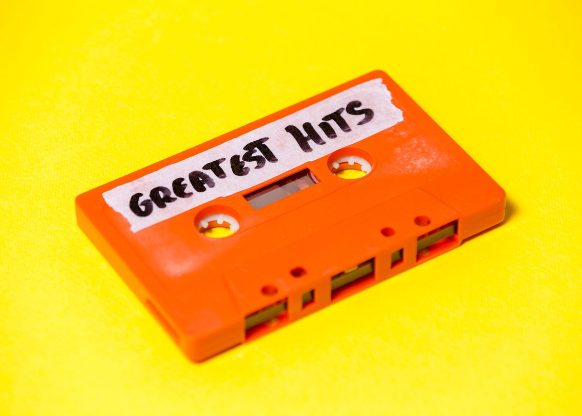 'Cassette greatest hits' Poster, picture, metal print, paint by ...