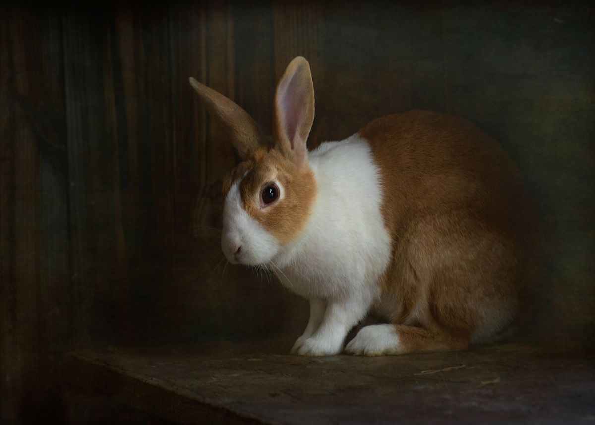 'Vermeers rabbit' Poster, picture, metal print, paint by Pauline Fowler ...