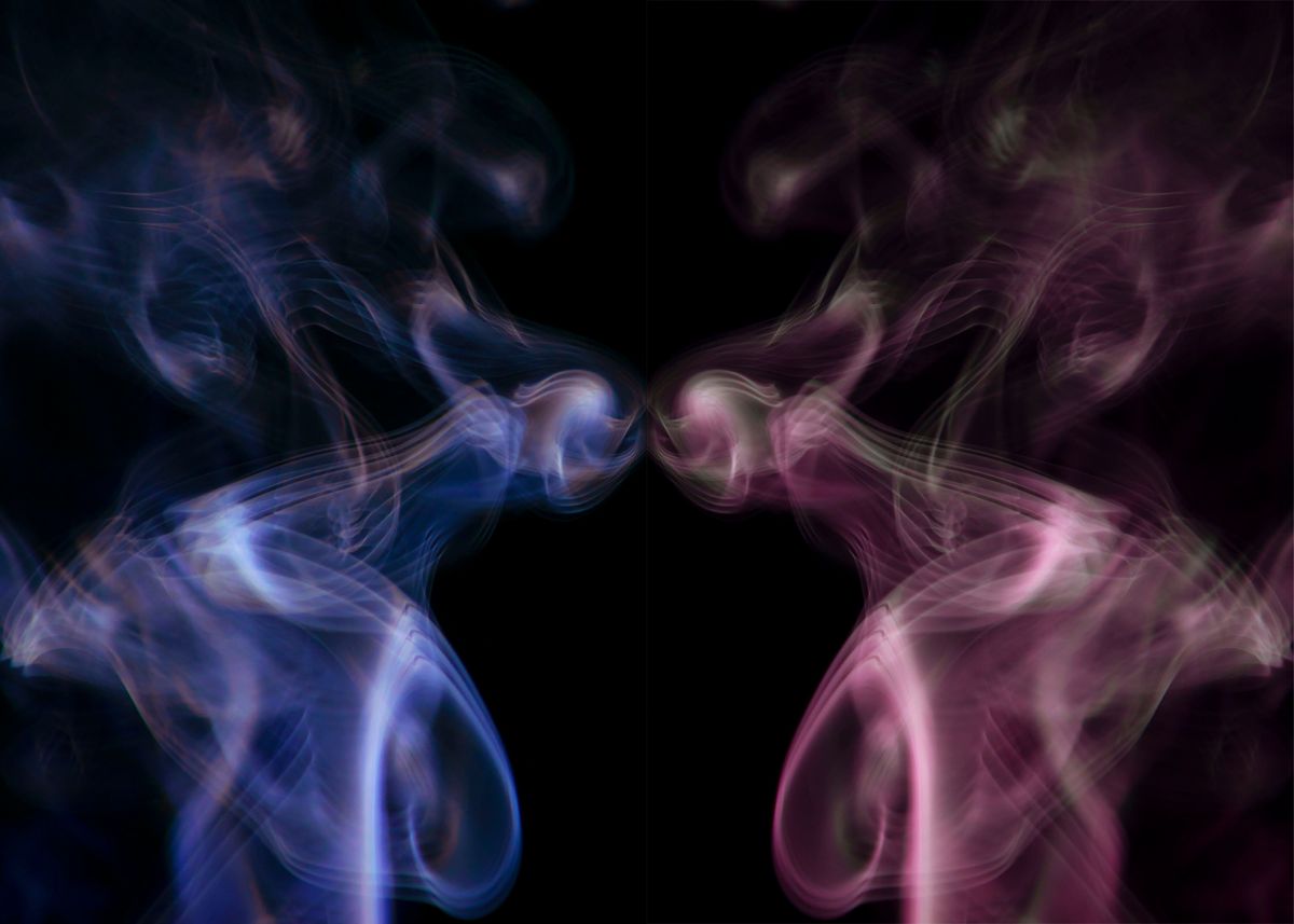 'Face Two Face' Poster, picture, metal print, paint by Bro Kage | Displate