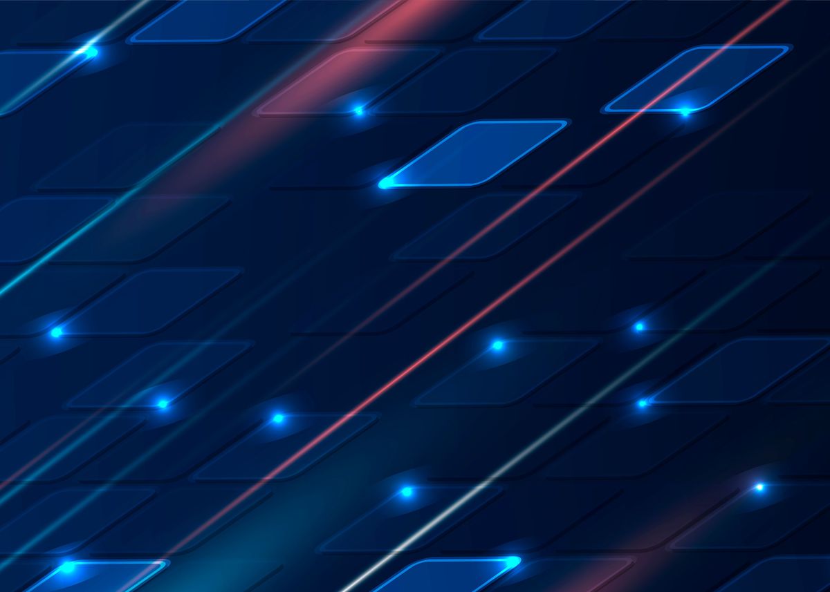 'Abstract technology' Poster, picture, metal print, paint by Vs 1489 ...