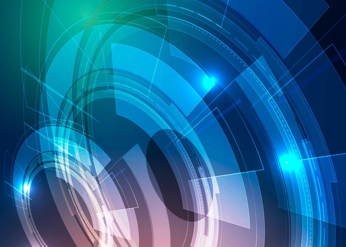 'Abstract technology' Poster, picture, metal print, paint by Vs 1489 ...