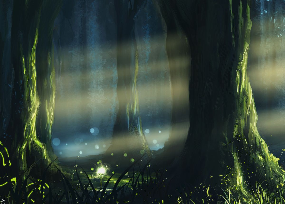 'Light upon light' Poster, picture, metal print, paint by Nasiha Lupe ...
