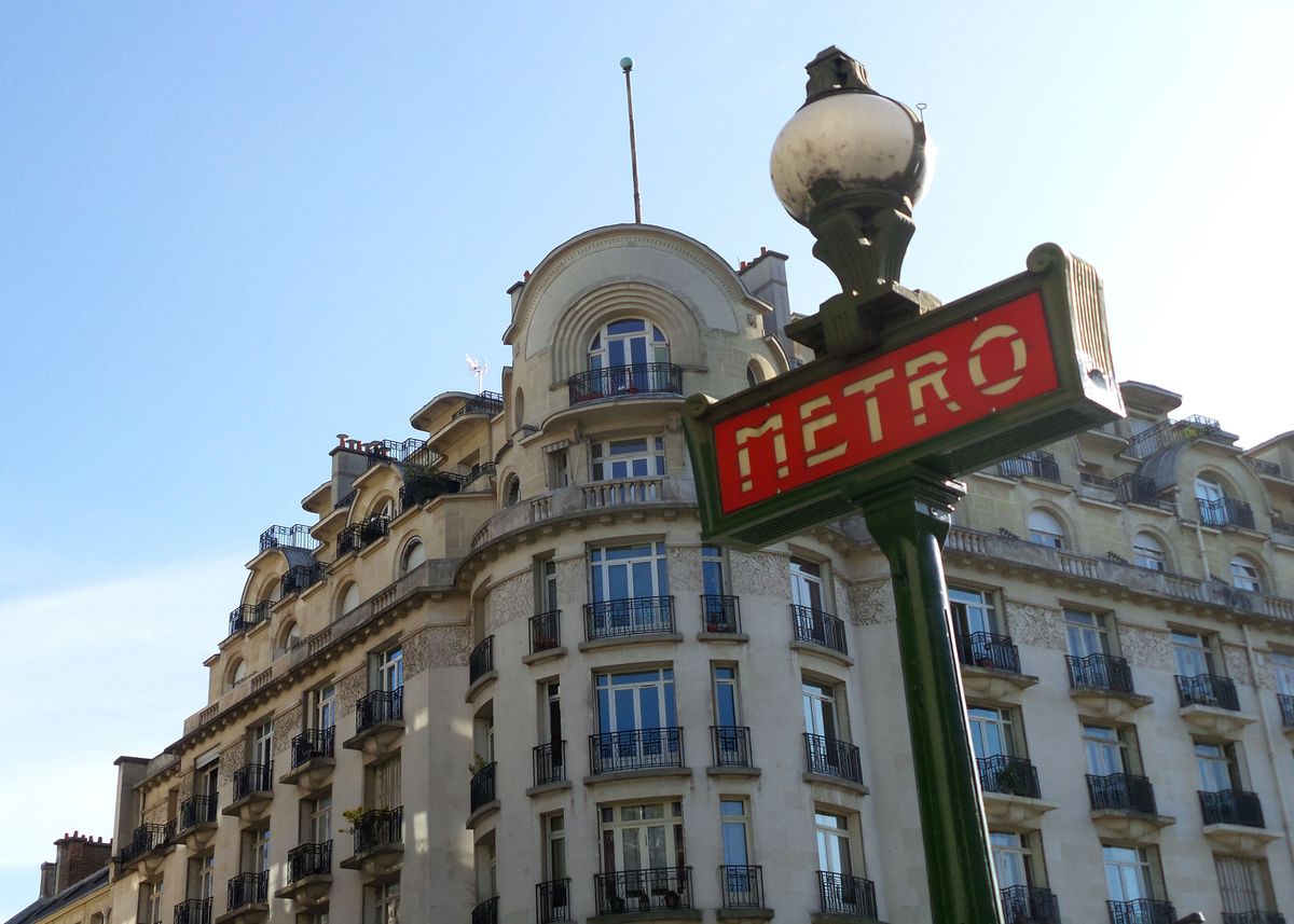 'Paris Metro' Poster, picture, metal print, paint by Rosie Brown | Displate
