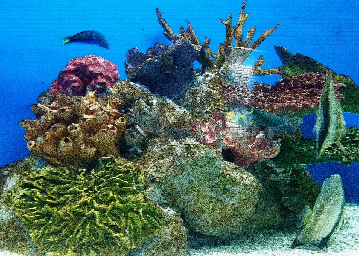 'ocean 2' Poster, picture, metal print, paint by Archist Design | Displate