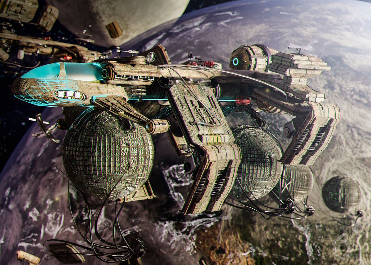 'In the orbit' Poster, picture, metal print, paint by Fernando ...