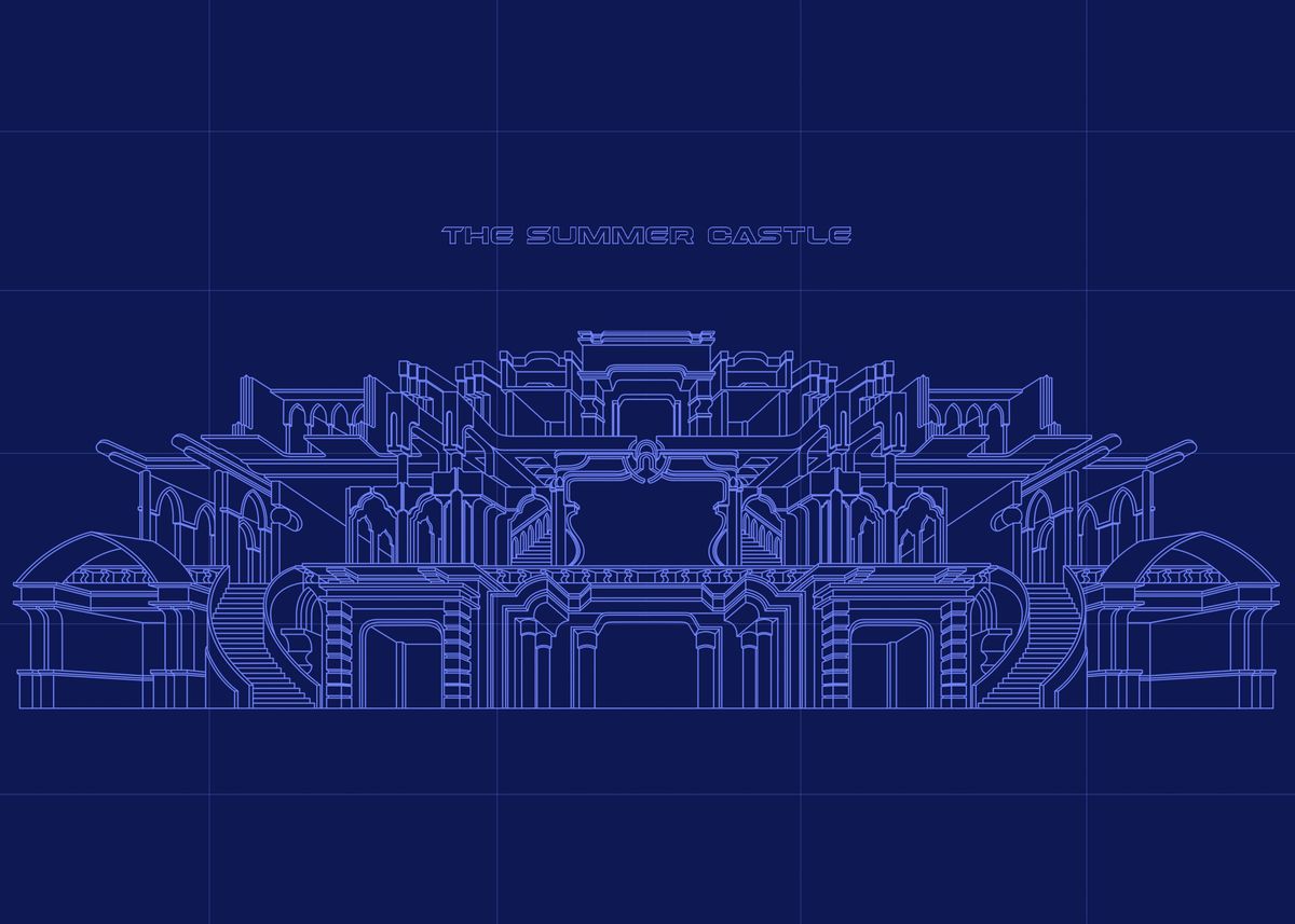 'The Summer Castle' Poster by Eternal Art | Displate