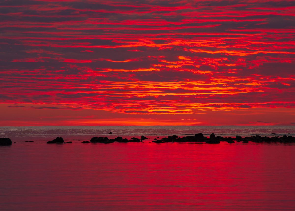 'Fiery dusk' Poster by Alaric Yanos | Displate