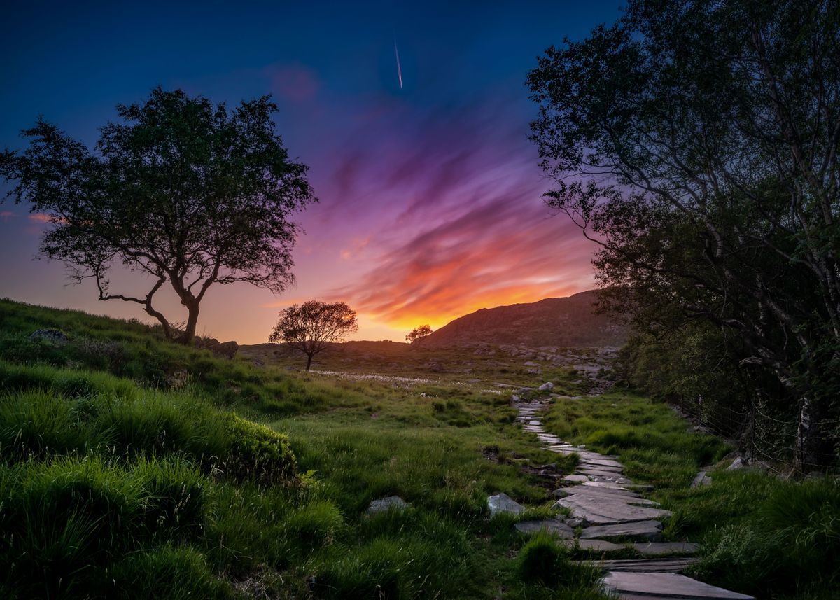 'Sunset walk' Poster by Pawel Kaim | Displate