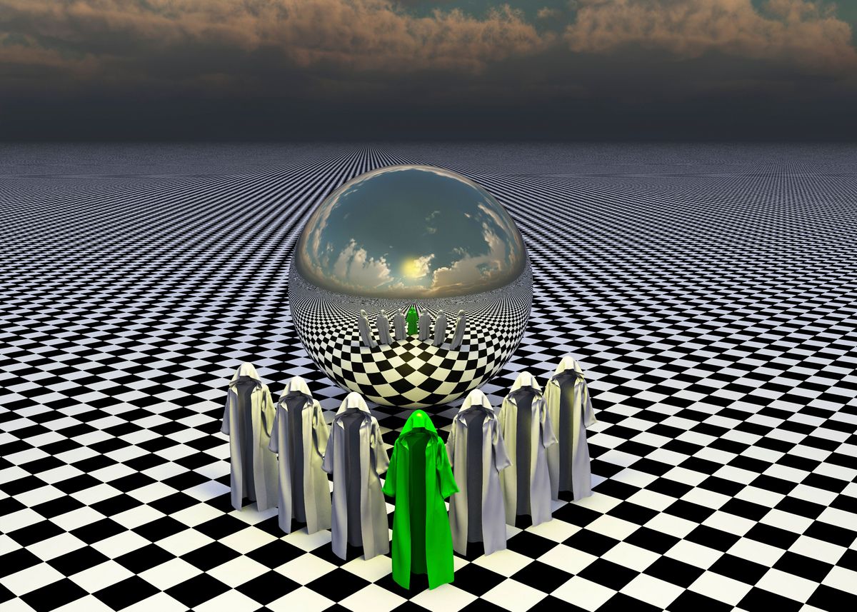 'The memory sphere' Poster, picture, metal print, paint by Bruce Rolff ...