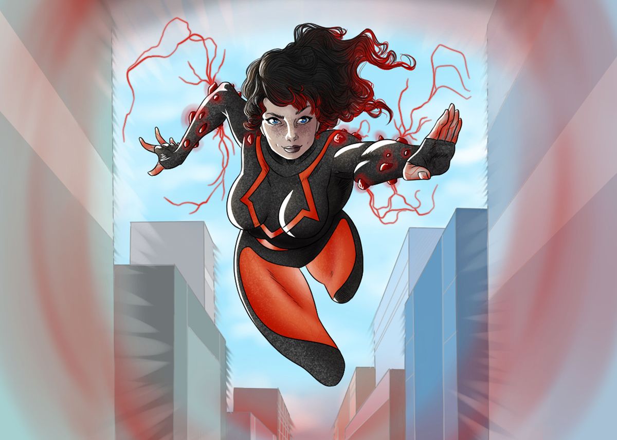 'Zadia ' Poster, picture, metal print, paint by Marcos Rios | Displate