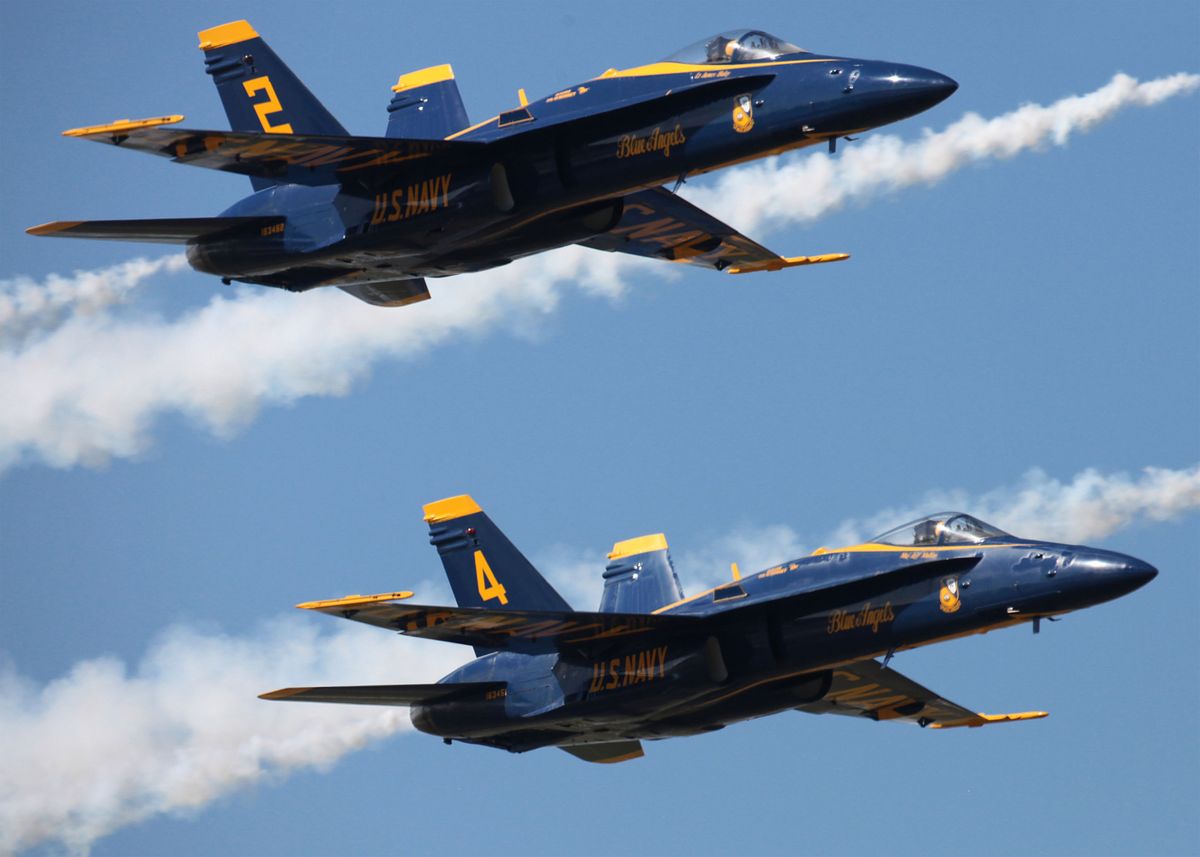 'Blue Angels' Poster, picture, metal print, paint by Conceptual ...