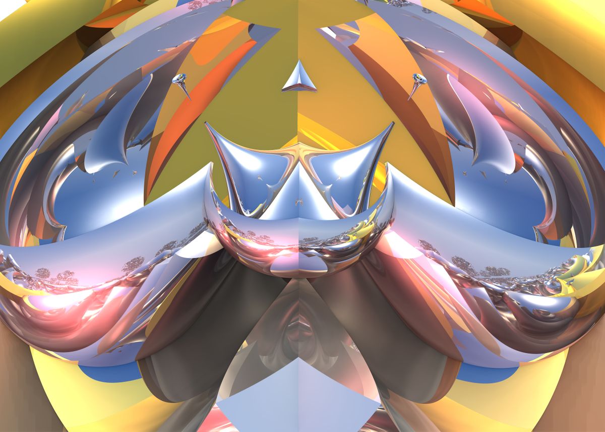 'Chromium' Poster, picture, metal print, paint by Geo Netique | Displate