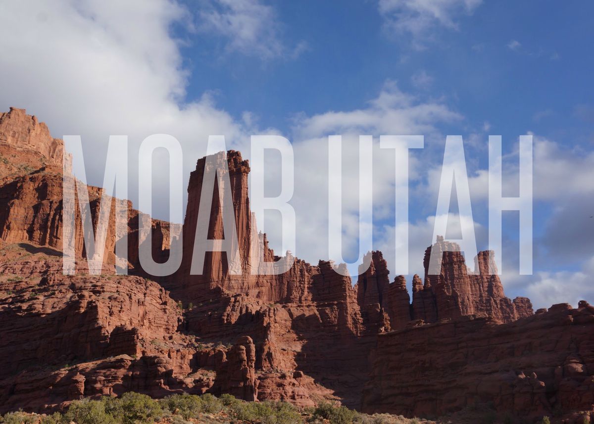 'Moab Utah' Poster, picture, metal print, paint by Halei Agra | Displate