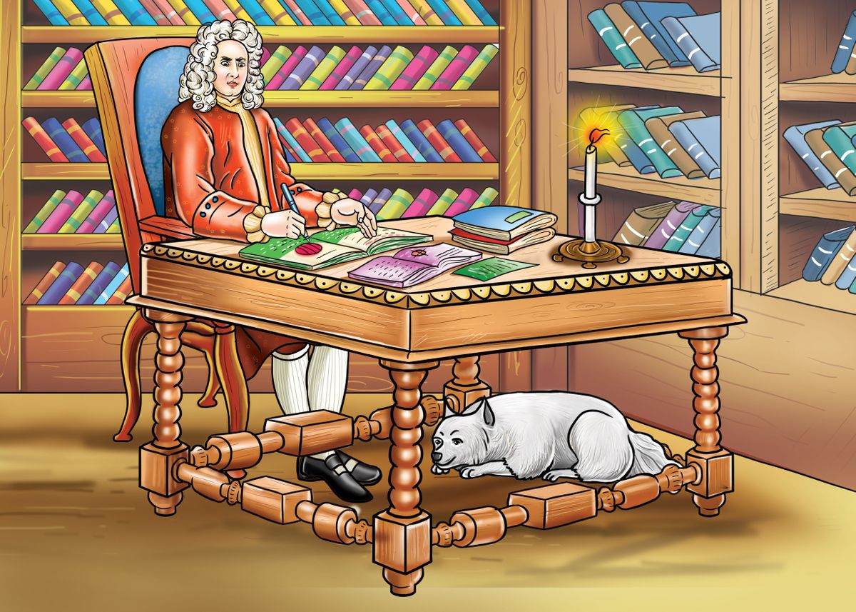 'Sir Isaac Newton story 1' Poster by Amar Swain | Displate