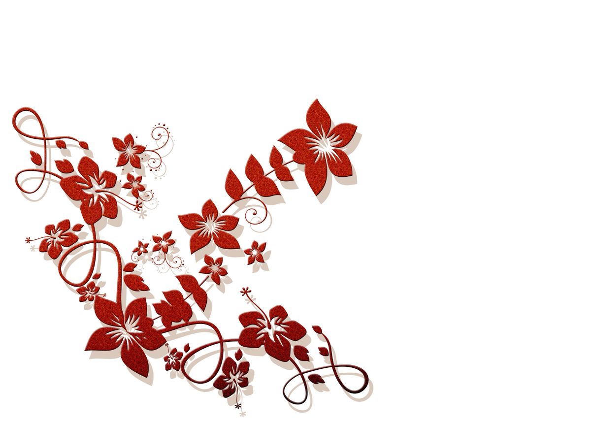 'Red Vines' Poster, picture, metal print, paint by Art Shack | Displate