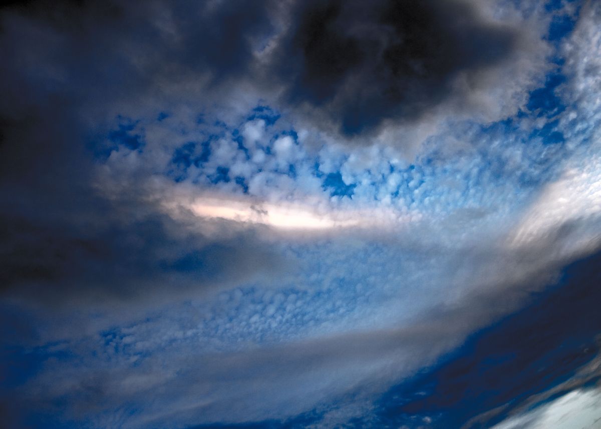 'dramtic sky' Poster, picture, metal print, paint by eric leroux | Displate