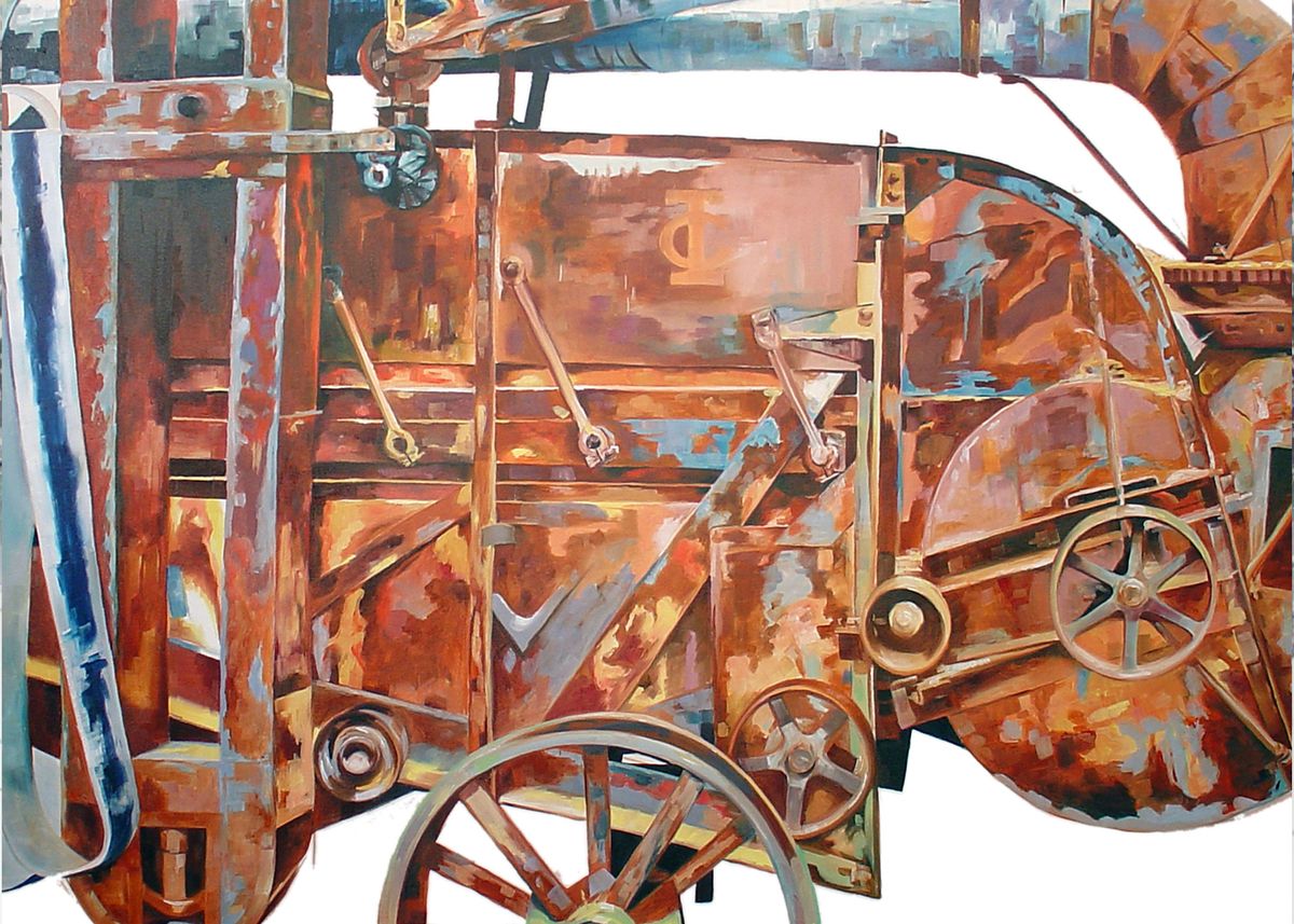 'thrashing machine' Poster by Deadcat Design | Displate